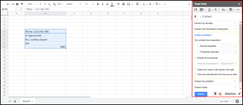 Extract Numbers From Text In Google Sheets Prolific Oaktree